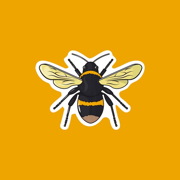 Large Bumble Bee Stickers - Etsy