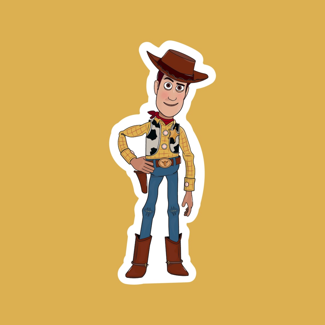 Woody Vinyl Sticker Disney Pixar Toy Story Deputy Laptop Phone Window ...