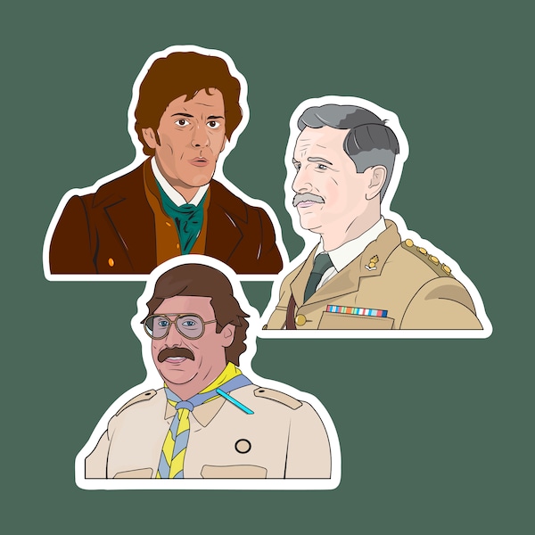 Bbc Ghosts the Captain Stickers - Etsy