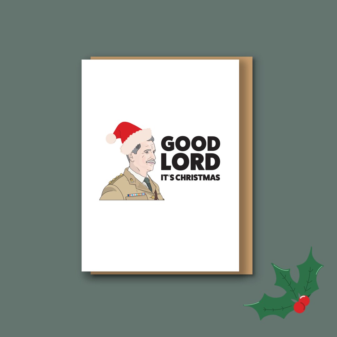 Ghosts Christmas Card TV Character Cards Xmas the Captain - Etsy