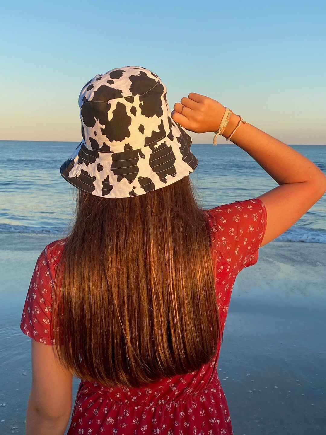 Cow Print Bucket Hat - Etsy