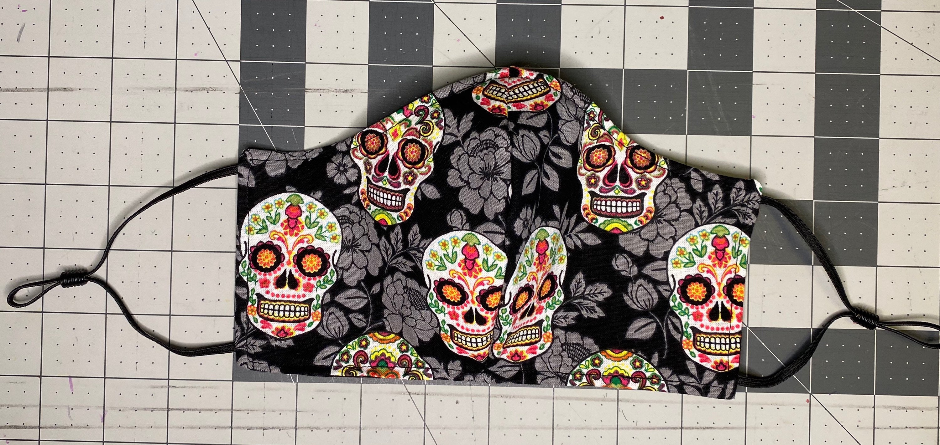Sugar Skull Halloween Mask - Kids & Adult - Sizes for Everyone! Face ...