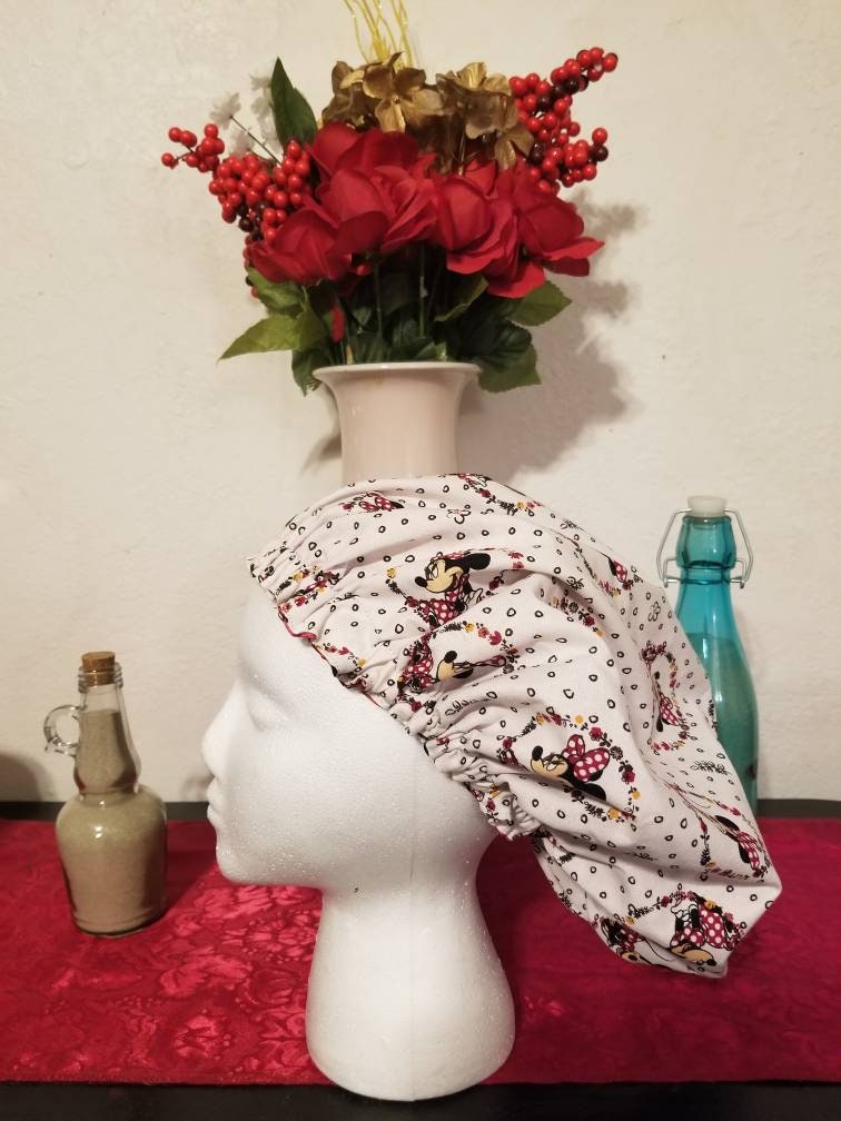 Minnie Mouse Satin Lined Bonnet - Etsy