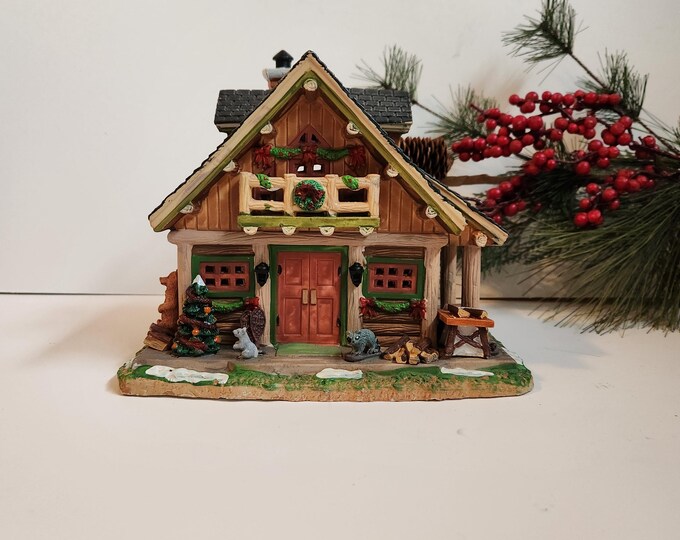 Vintage Lemax Log Cabin Light up Christmas Village , Seasonal Decor - Etsy