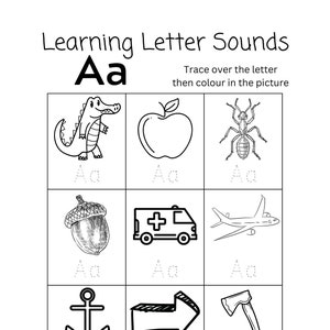 26 Alphabet Printable Letter Sounds Worksheets UK • Pre-school ...