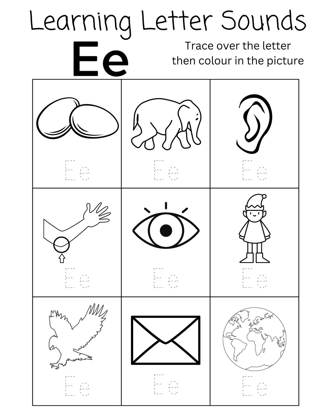 26 Alphabet Printable Letter Sounds Worksheets UK Pre-school Worksheets ...