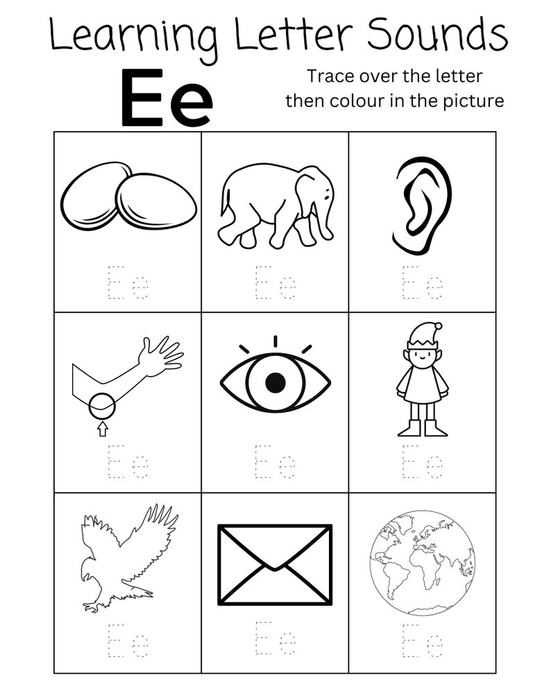 26 Alphabet Printable Letter Sounds Worksheets UK Pre-school Worksheets ...