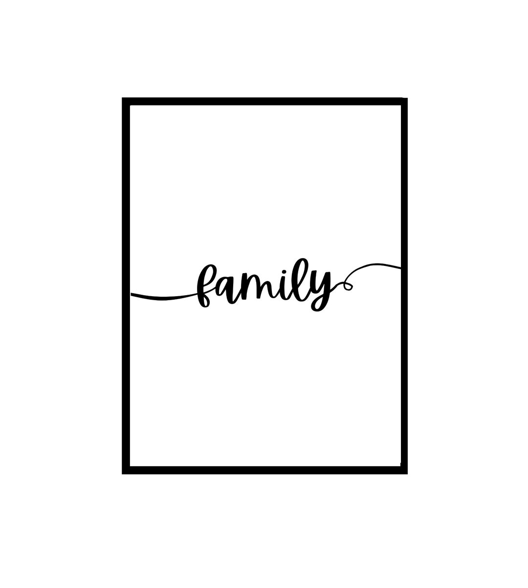 Family Quote Typography Print, Handwriting Print, Wall Art, Family ...