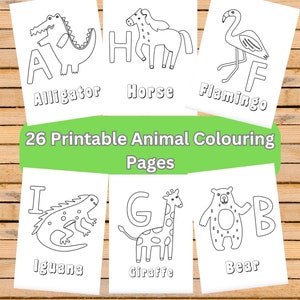 26 Alphabet Printable Colouring Worksheets UK • Pre-school Worksheets ...