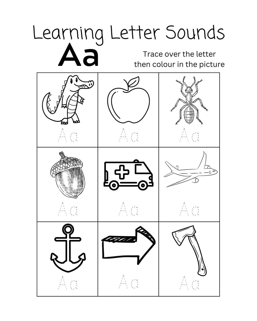 26 Alphabet Printable Letter Sounds Worksheets UK • Pre-school ...