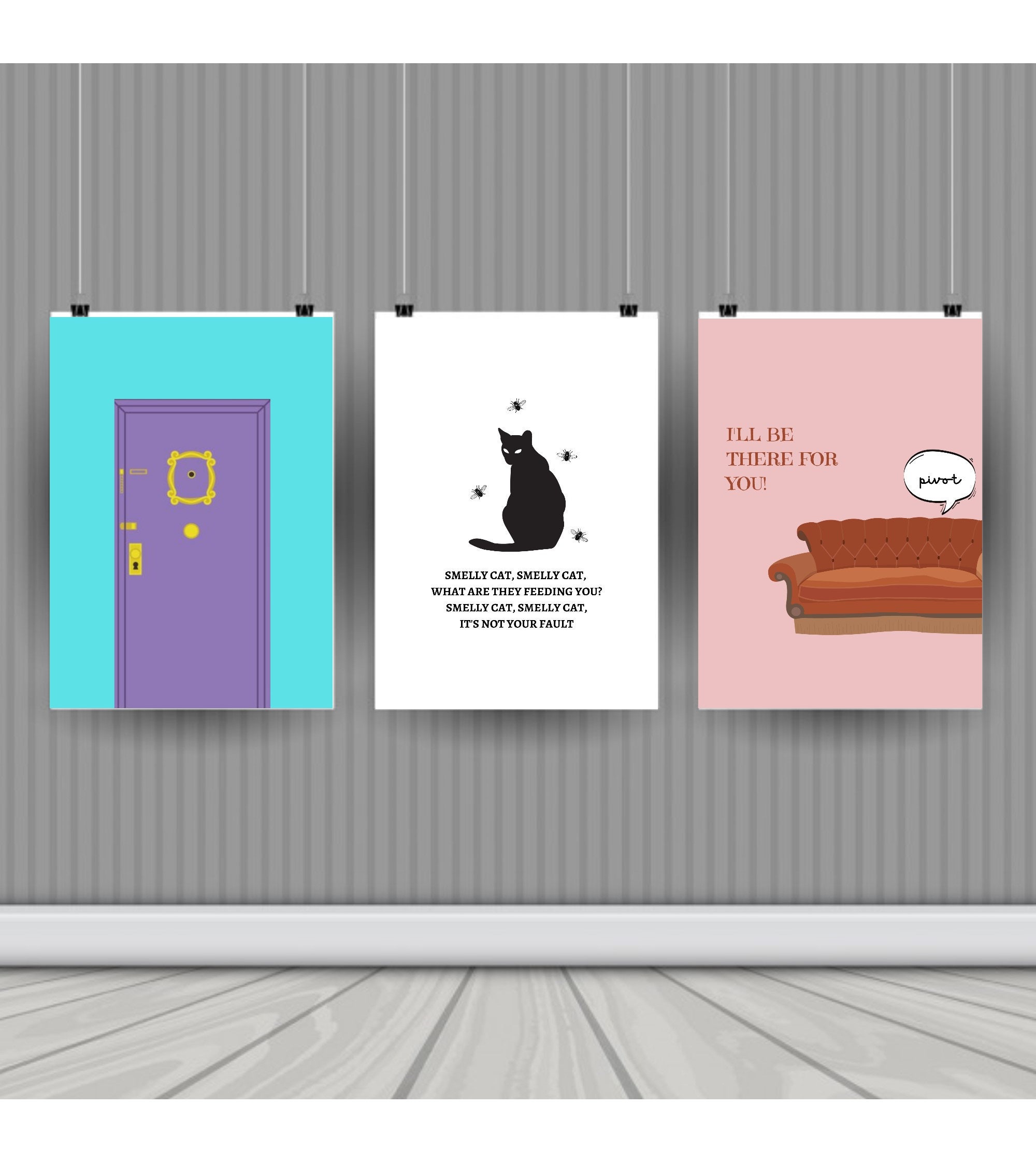 Friends Poster Prints, Wall Art, Friends TV Show, Joey Print, Wall ...