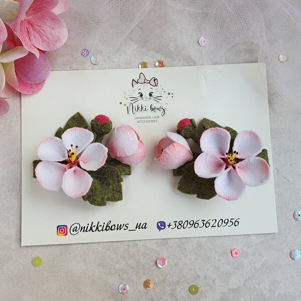 Felt Hair Clip - Etsy