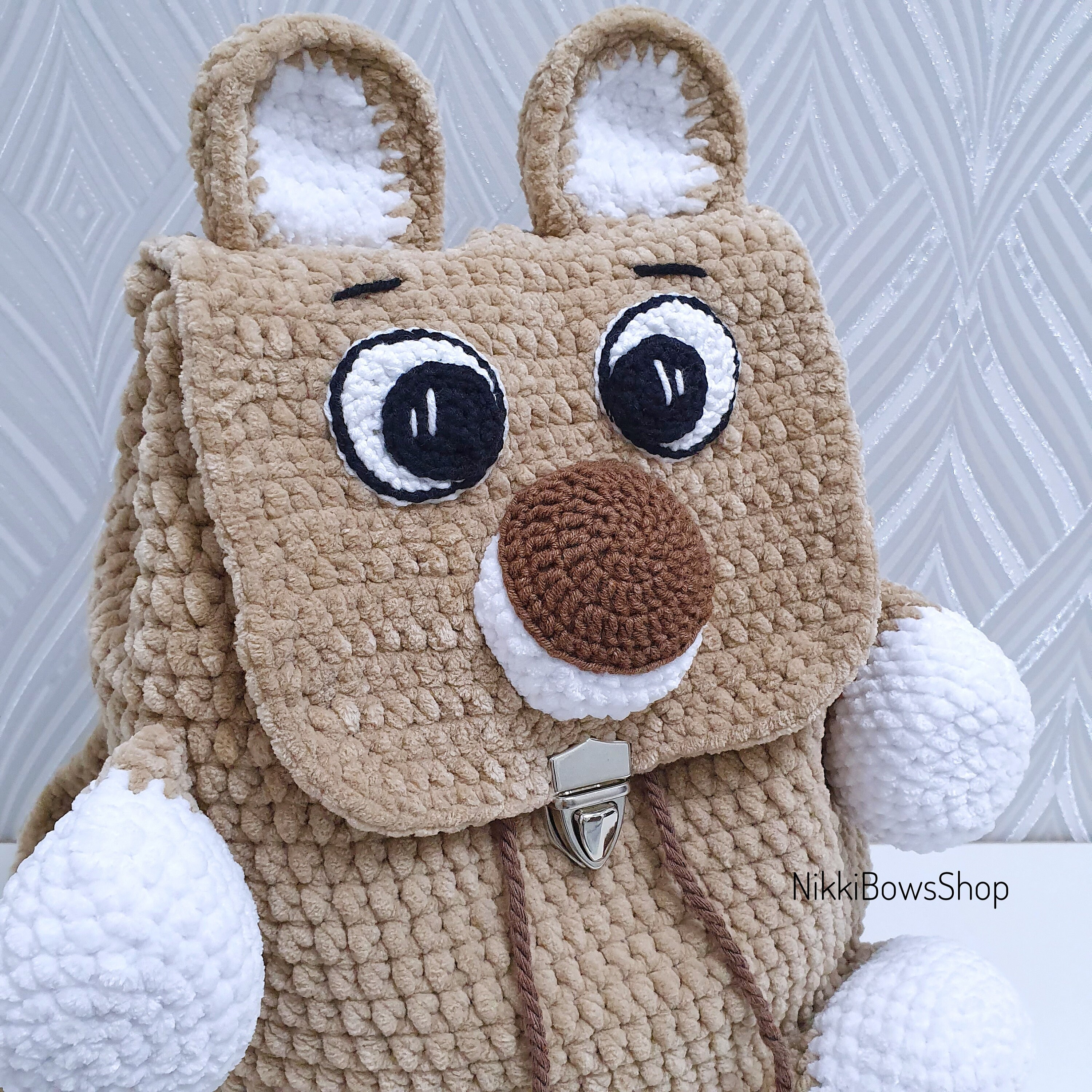 Bear Crochet Kids Backpack Cute Backpack Animal Backpack - Etsy