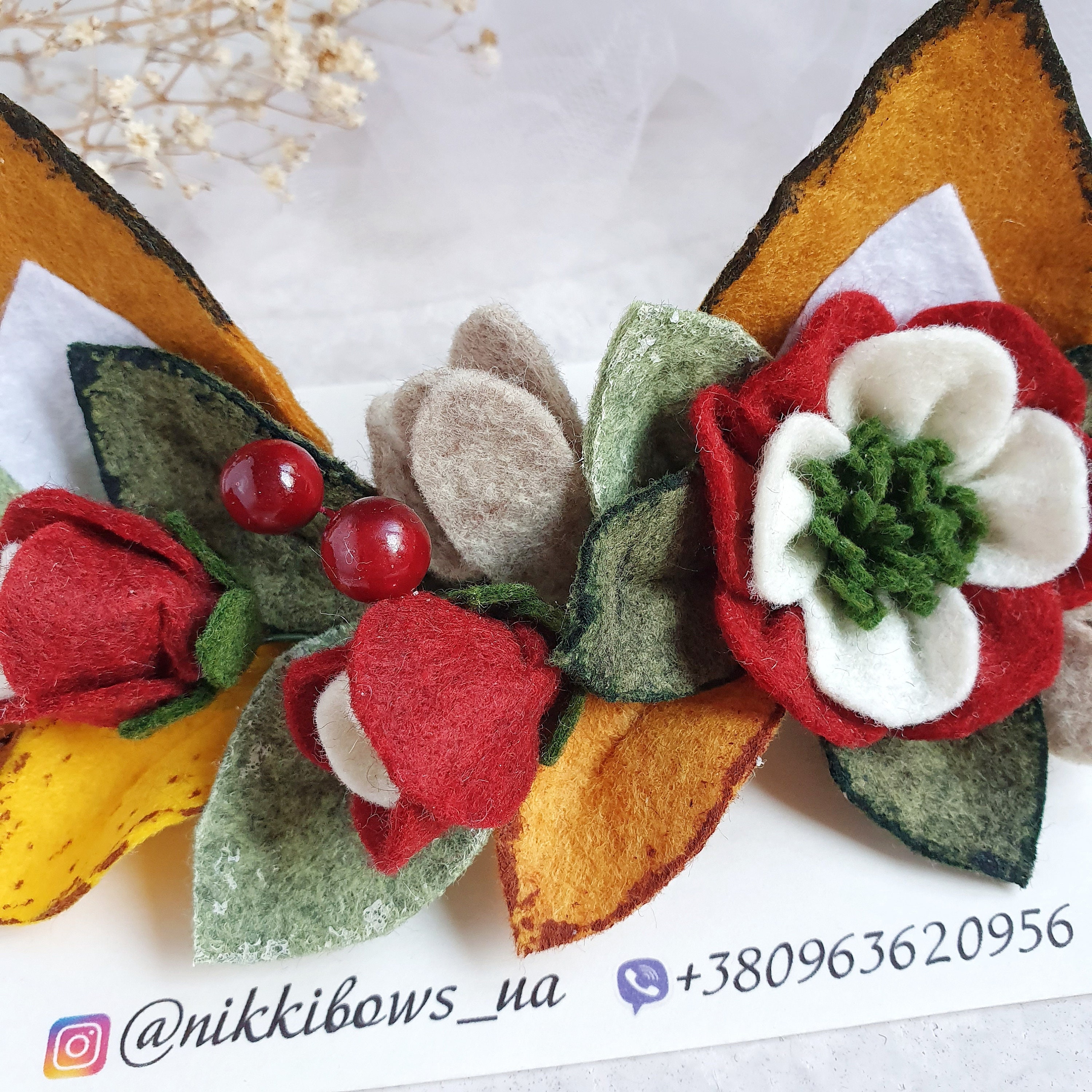 Fox Ears Flower Crown,felt Fox Ears, Woodland Fox Headband, Floral ...