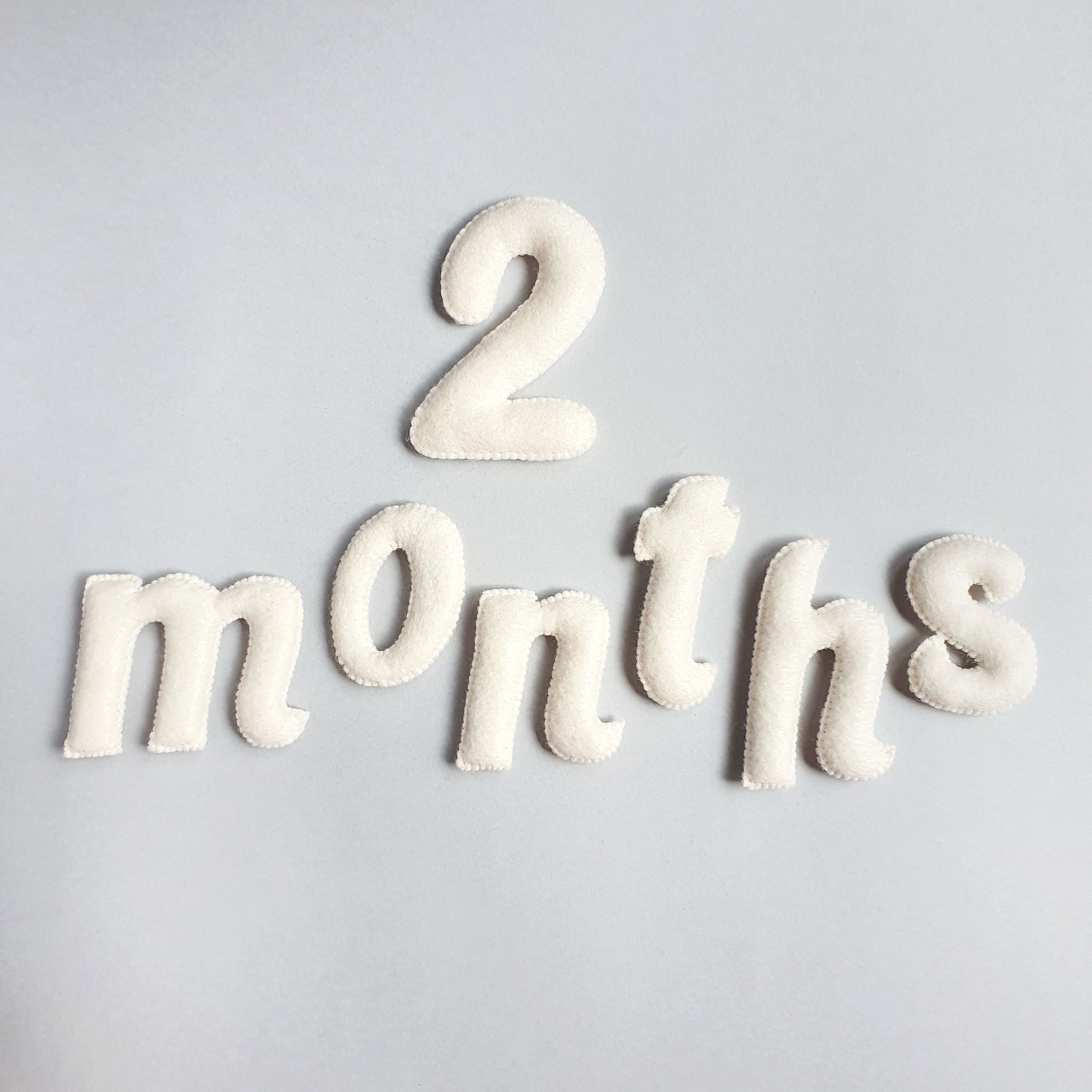 Felt Baby Milestone Numbers Baby Bump Numbers Pregnancy - Etsy