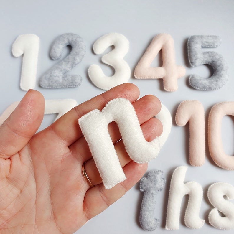 Felt Baby Milestone Numbers Baby Bump Numbers Pregnancy - Etsy