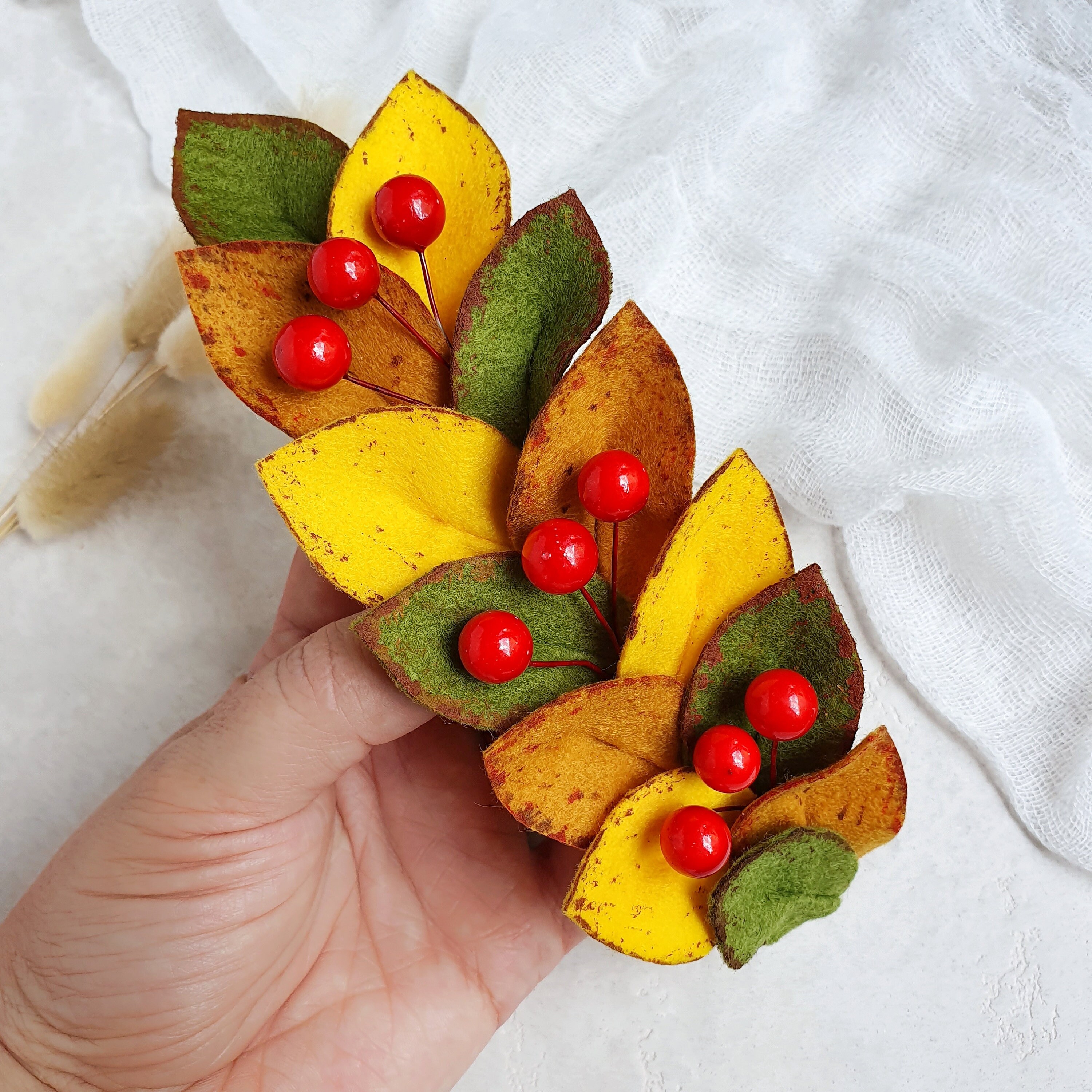 Fall Leaves Felt Headband, Autumn Felt Crown, Fall Baby Headband ...