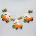 Easter Bunny in Carrot Car Garland, Felt Easter Garland, Easter Bunny ...