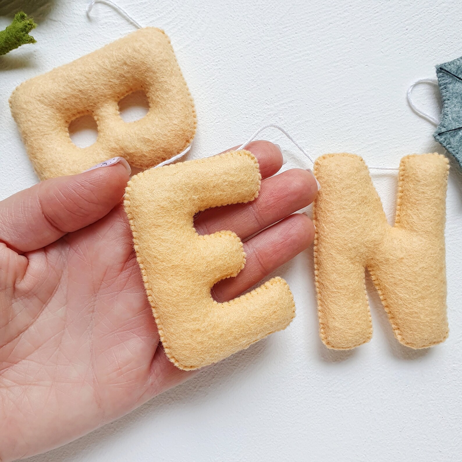 Dinosaur Felt Name Garland, Felt Boy Name Banner, Dinosaur Birthday ...