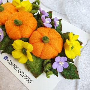 Felt Pumpkin Headband, Baby Girl Headband, Pumpkin Birthday Outfit ...