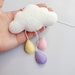 Felt Cloud Name Banner, Baby Name Garland, Nursery Decor, Personalized ...