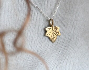 Ivy Leaf Necklace - Etsy