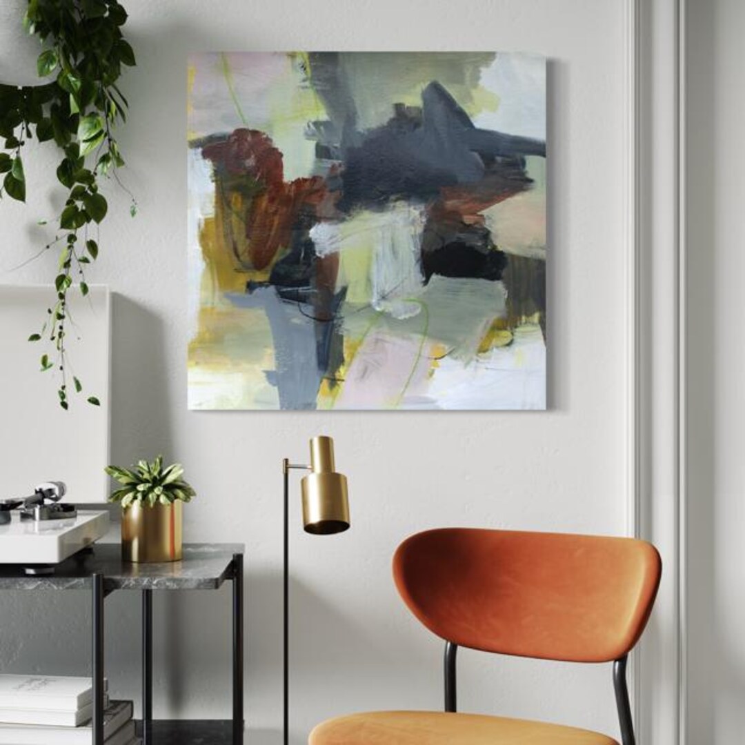 Warm Earthy Abstract Modern Art Print – Contemporary Wall Decor for ...