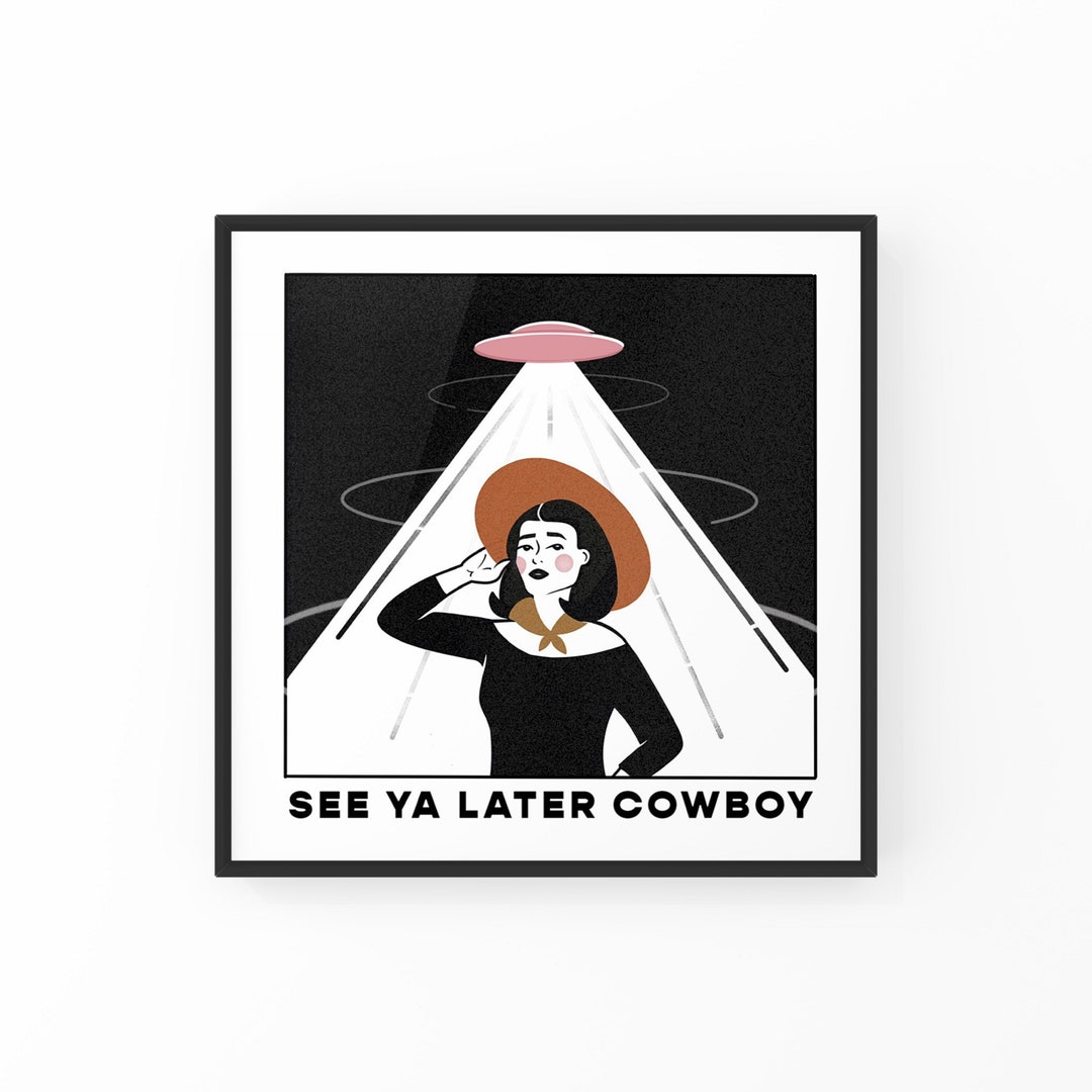 See Ya Later Cowboy Art Print - Etsy