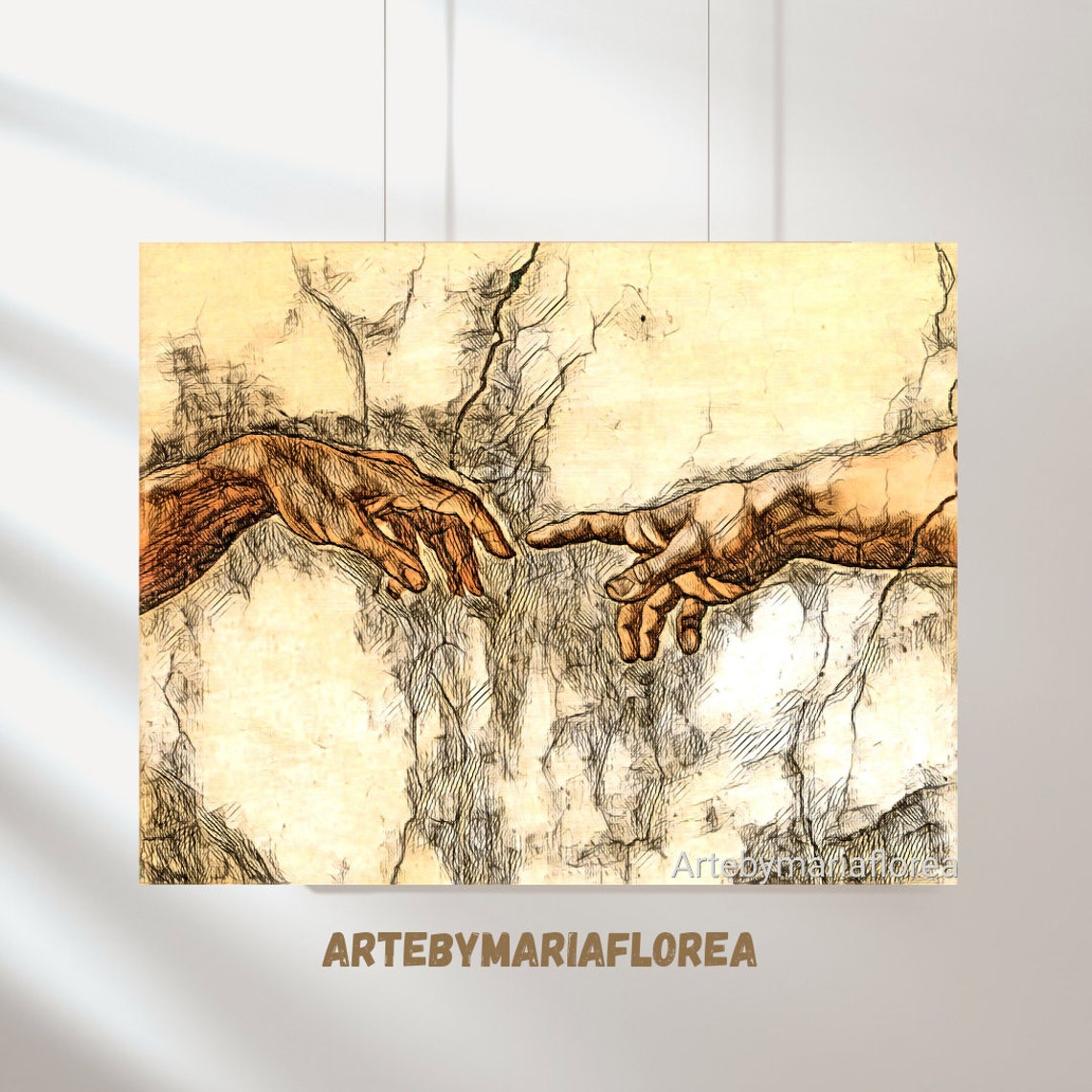 Creation of Adam, Michelangelo Works, Sistine Chapel Art, Religious Art ...