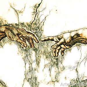 Creation of Adam, Michelangelo Works, Sistine Chapel Art, Religious Art ...