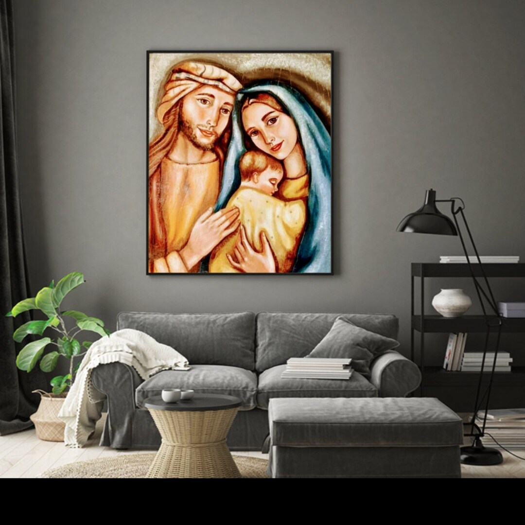 The Holy Family, Religious Art Catholic, Printable Wall Art, Digital ...