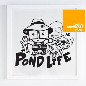 Pond Life, SVG, DXF Files, Instant Digital Download for Cricut or ...