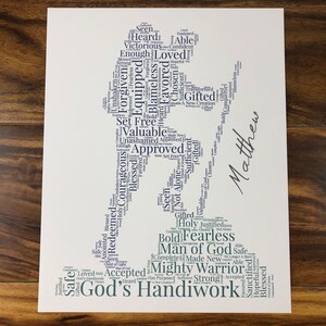 Male Hiker Word Art, Personalized Hikers Gift, Mountain Hiking Wall Art ...