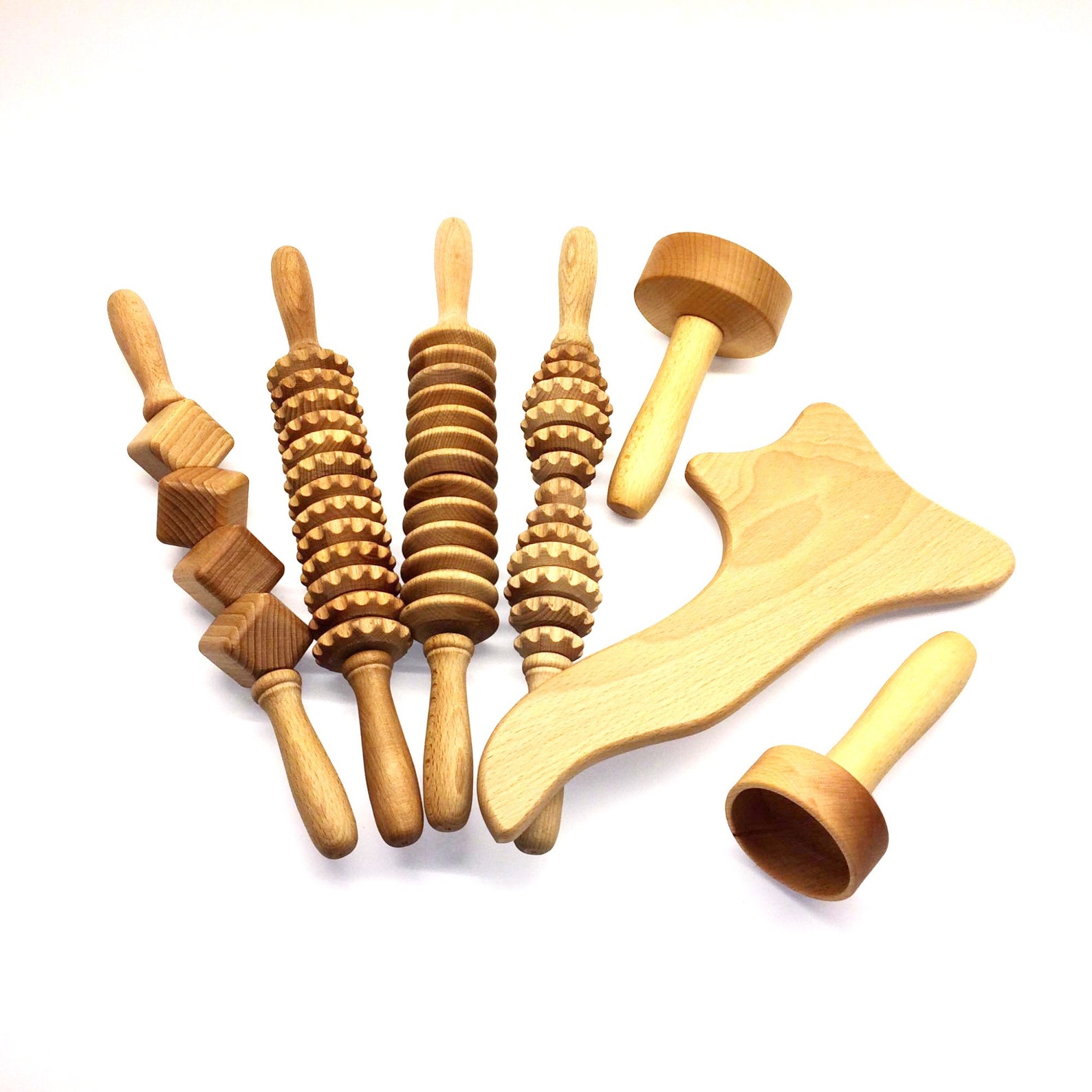 Wooden Massage Set Max Wood Therapy Kit Wooden Massage Cups Etsy