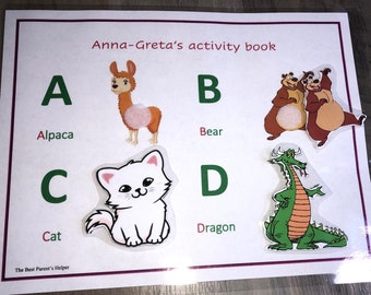 Toddler Learning Binder Preschool Printable Busy Book - Etsy