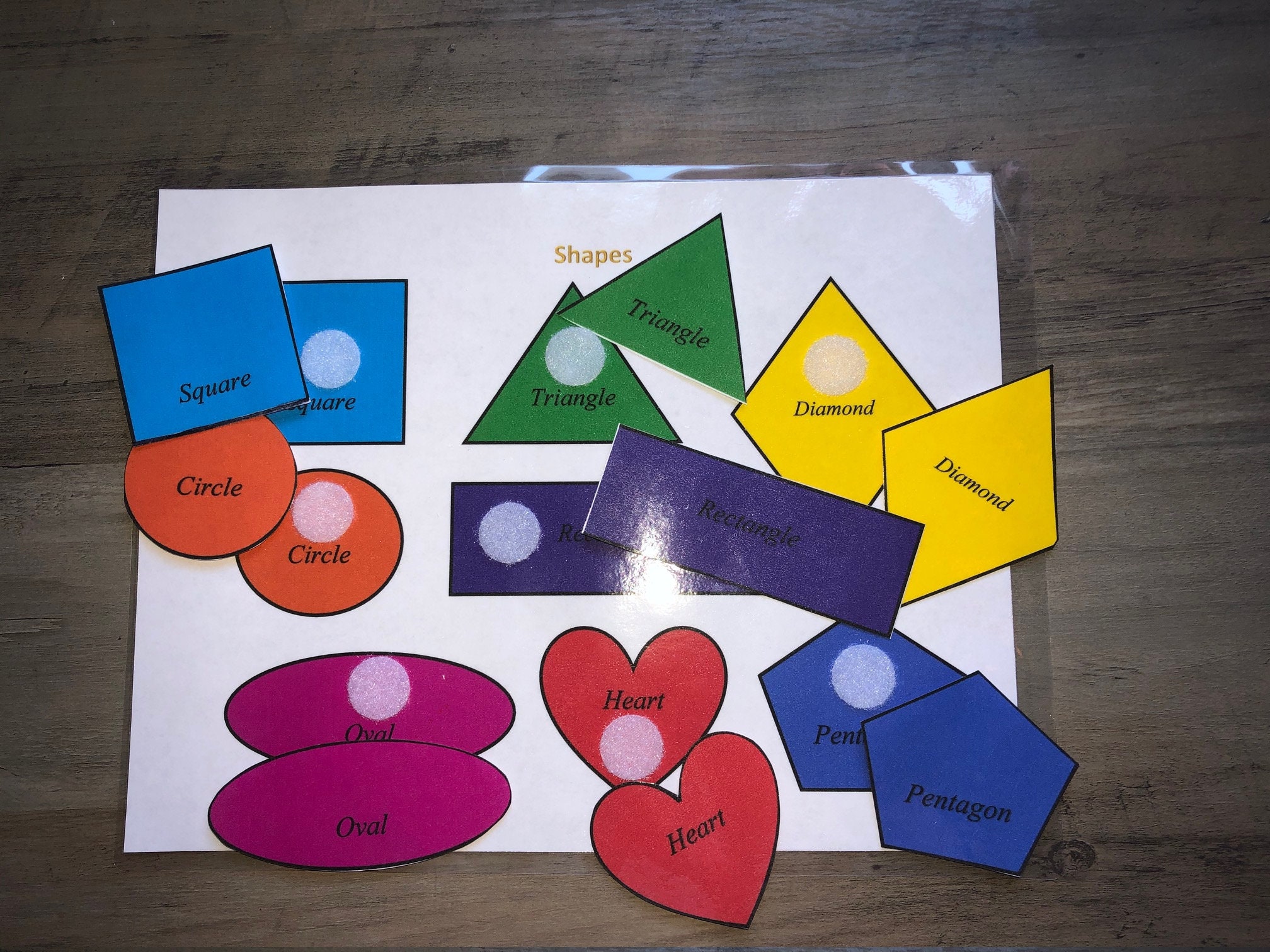 Printable PDF Download Color and Shape Match Color and Shape Pattern ...