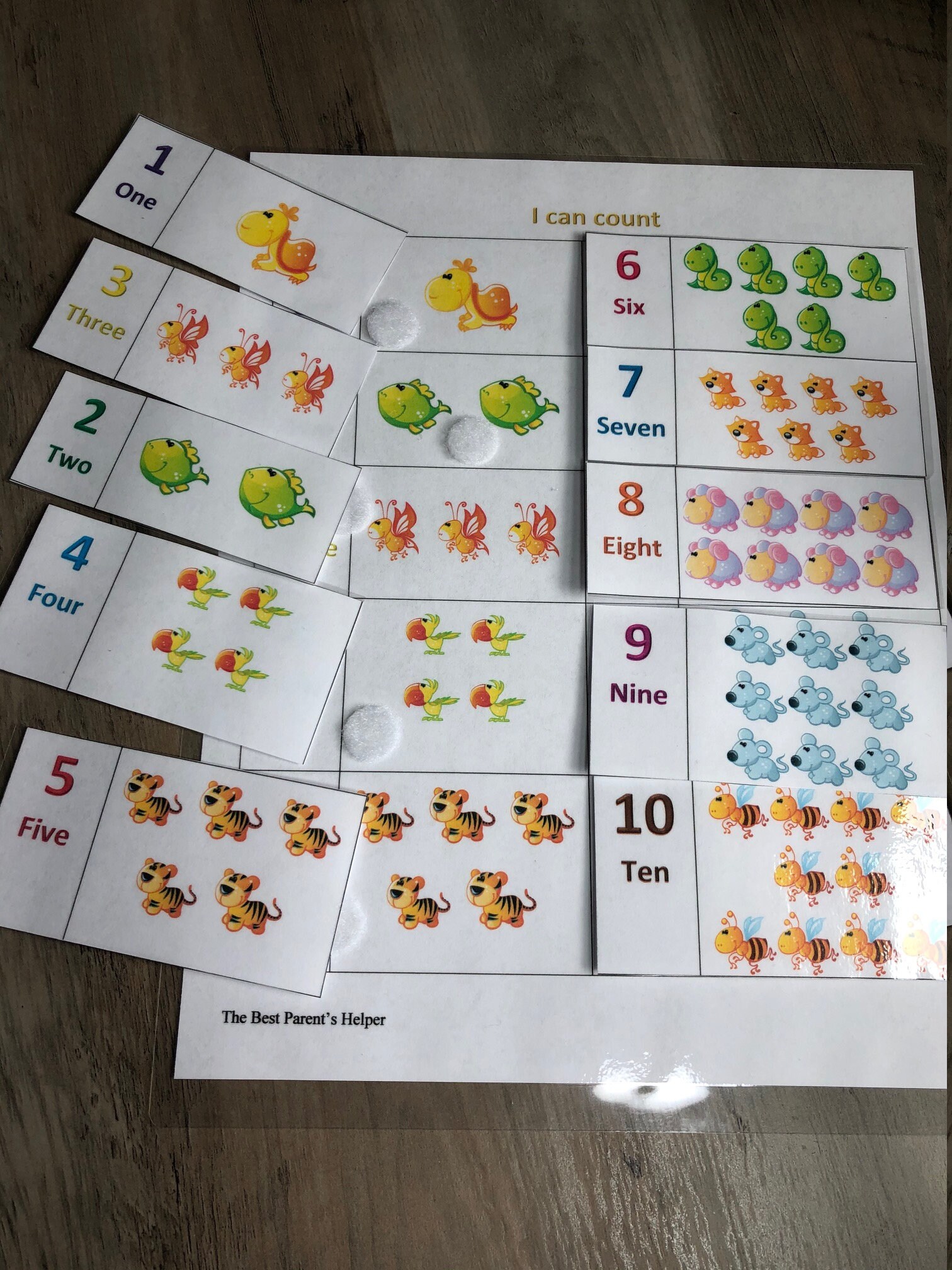 Printable PDF Download Numbers Cards 1 to 10 Home Education Busy ...
