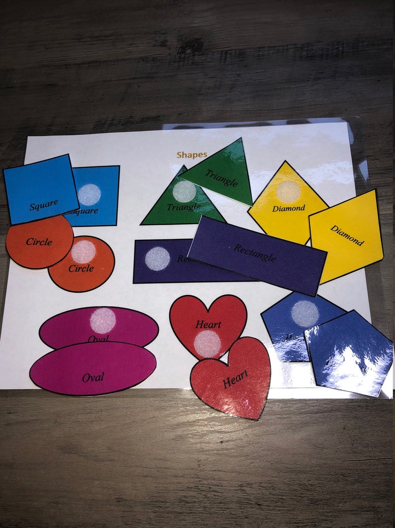 Printable PDF Download Color and Shape Match Color and Shape Pattern ...