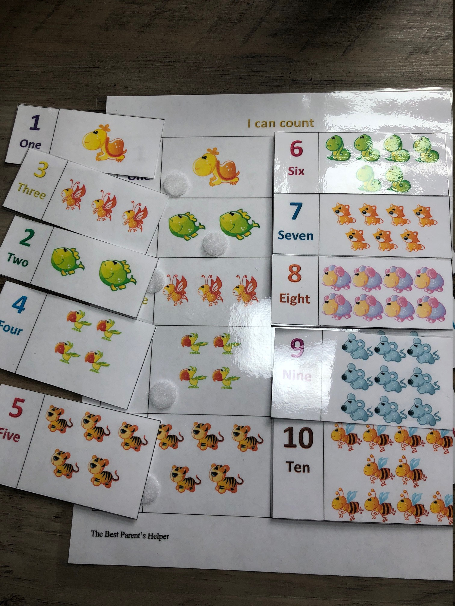 Printable PDF Download Numbers Cards 1 to 10 Home Education Busy ...