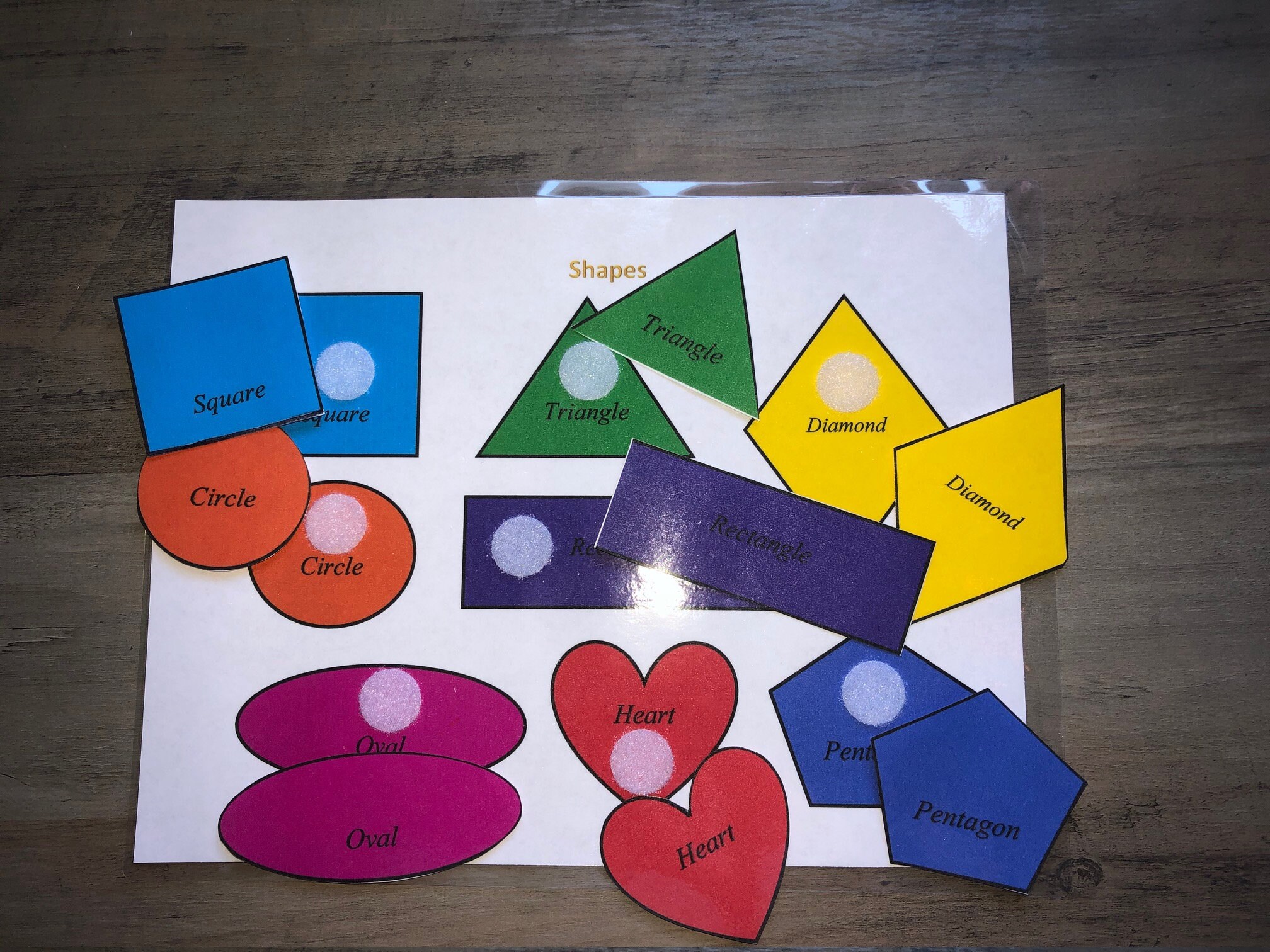 Printable PDF Download Color and Shape Match Color and Shape Pattern ...