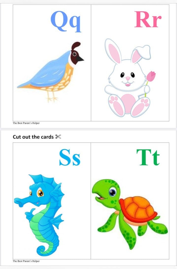 Printables Alphabet Flash Cards With Animals Printable Pdf