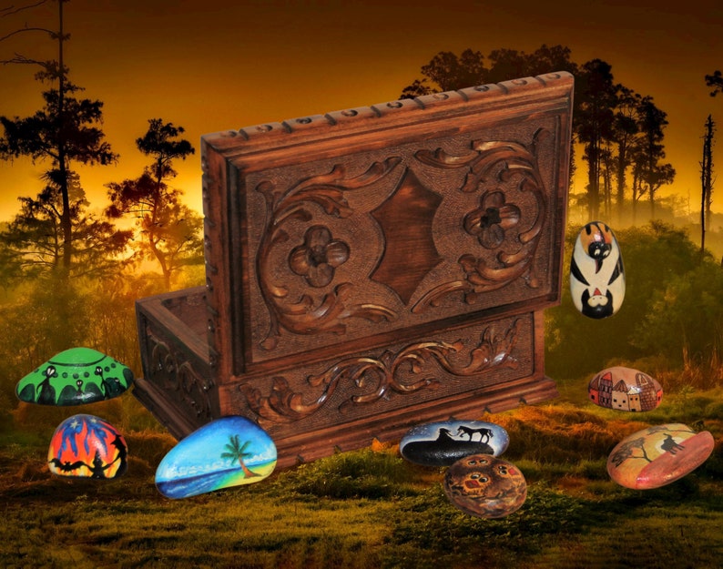 Extra Large Animal Puzzle Box Featuring Hand Carved Animal - Etsy