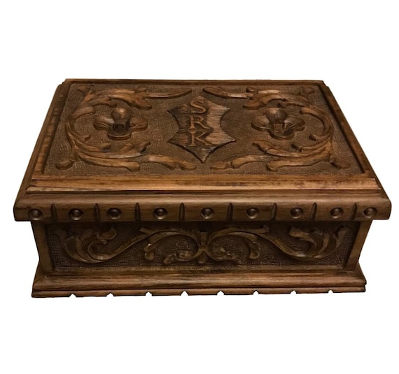 Large Jewelry Puzzle Box With 8 Locking Steps. Hand Carved - Etsy