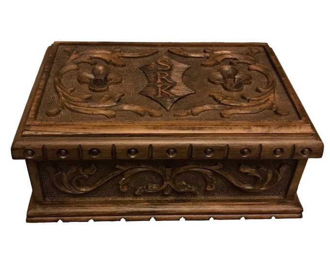 Large Jewelry Puzzle Box With 8 Locking Steps. Hand Carved - Etsy