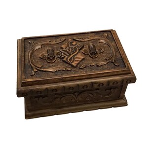 Treble Clef Music Note Secret Locking Jewelry Box With Hidden Lock and ...