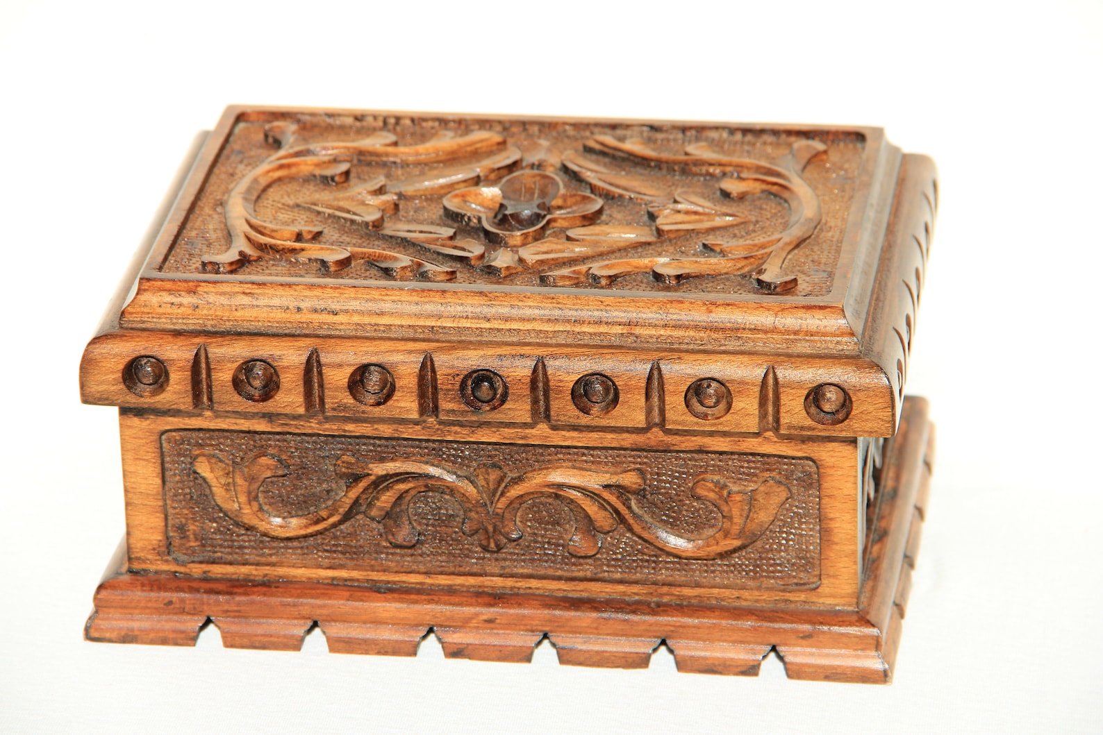 Hand Carved Wooden Jewelry Box With a Secret 2 Combination | Etsy