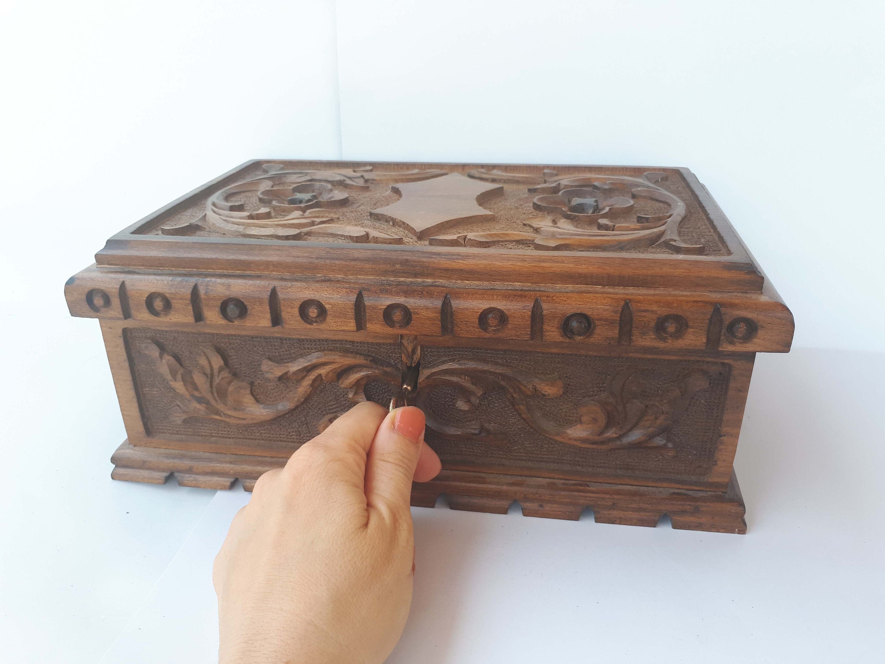 Extra large secret box 8 step puzzle box treasure box with | Etsy