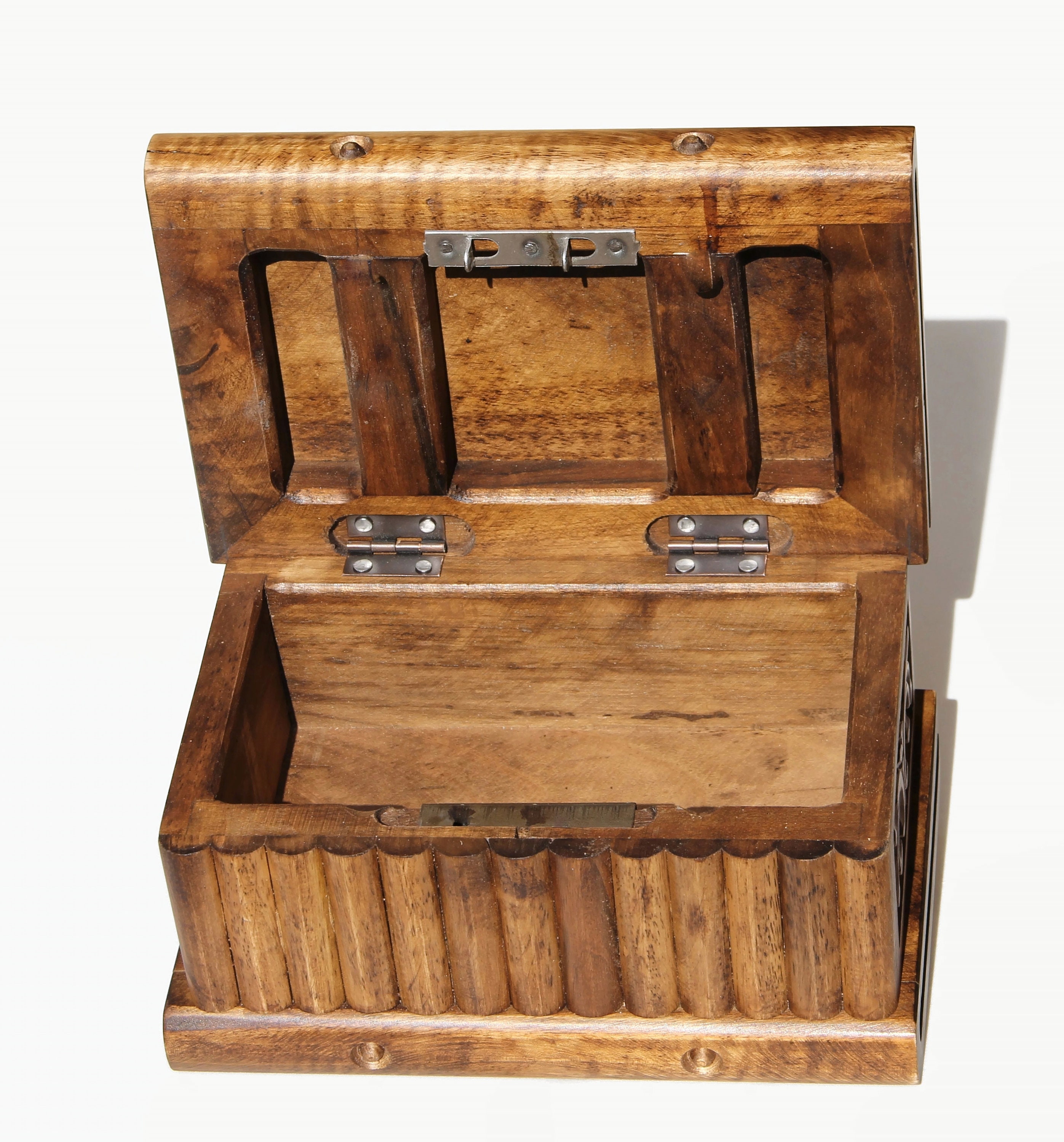 12 Step Puzzle Box | Hidden Key in a Secret Compartment | Desk Puzzle ...