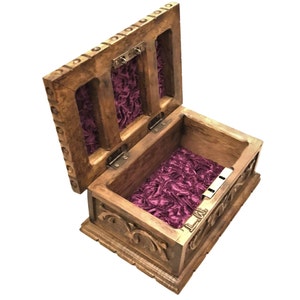 Treble Clef Music Note Secret Locking Jewelry Box With Hidden Lock and ...