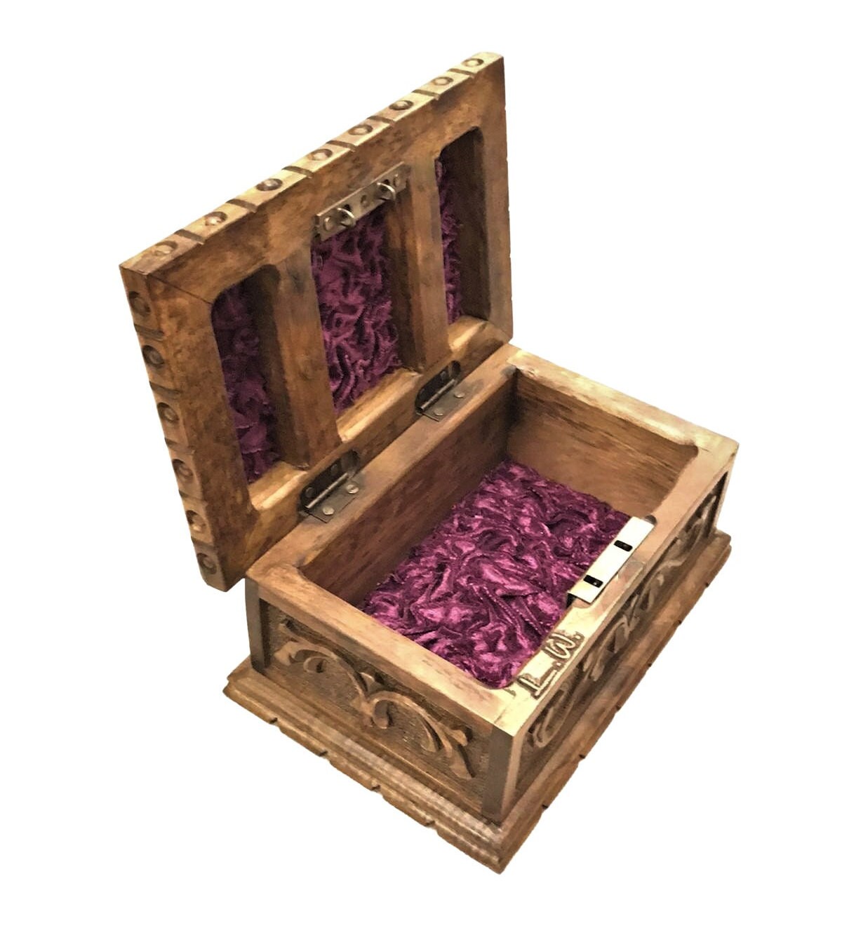 Treble Clef Music Note Secret Locking Jewelry Box With Hidden Lock and ...